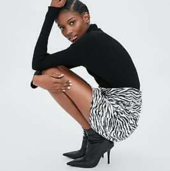 Zara | Skirts | Zara Zebra Print Mini Skirt | Poshmark